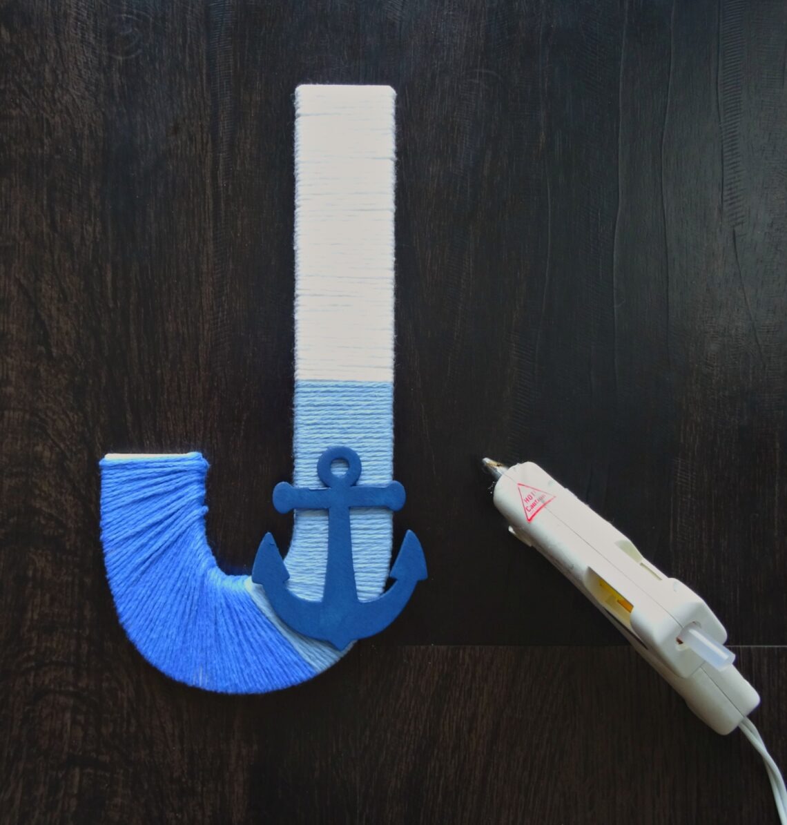 Ombre Yarn Wrapped Letters for Personalized Fun - And Then Home