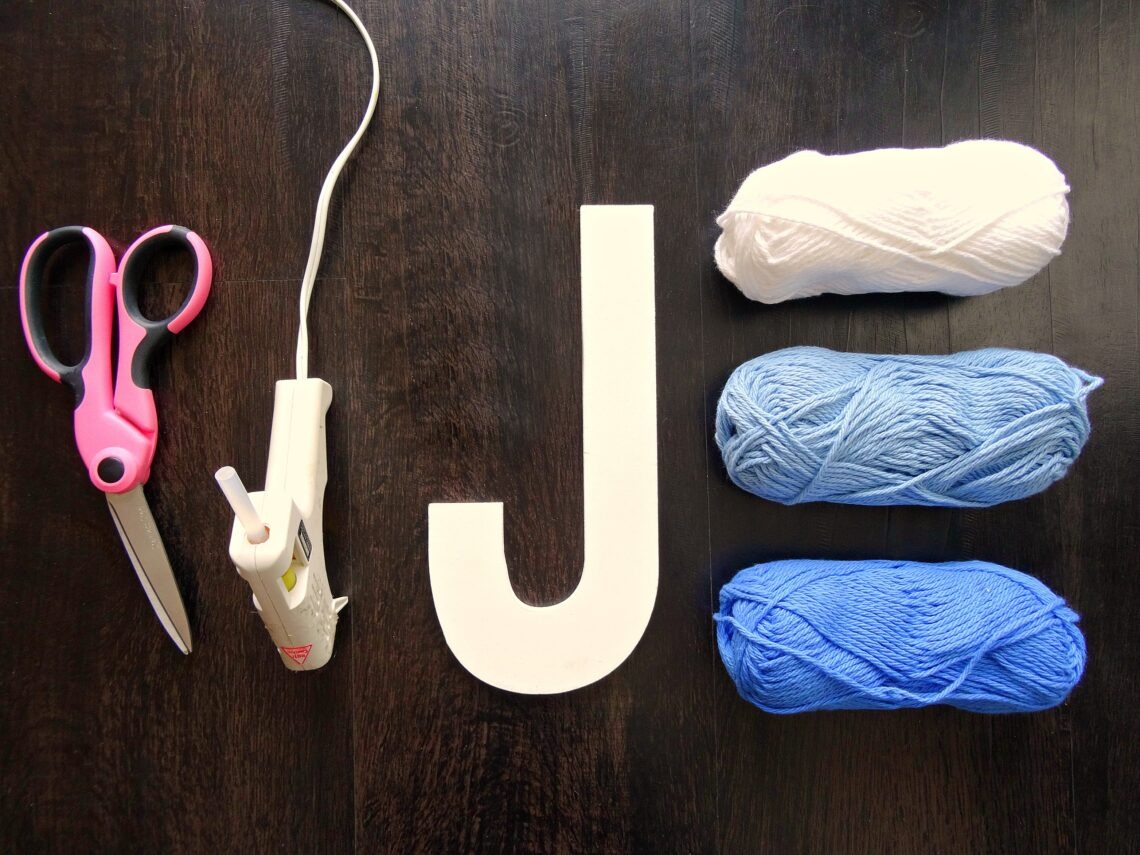 Ombre Yarn Wrapped Letters for Personalized Fun - And Then Home