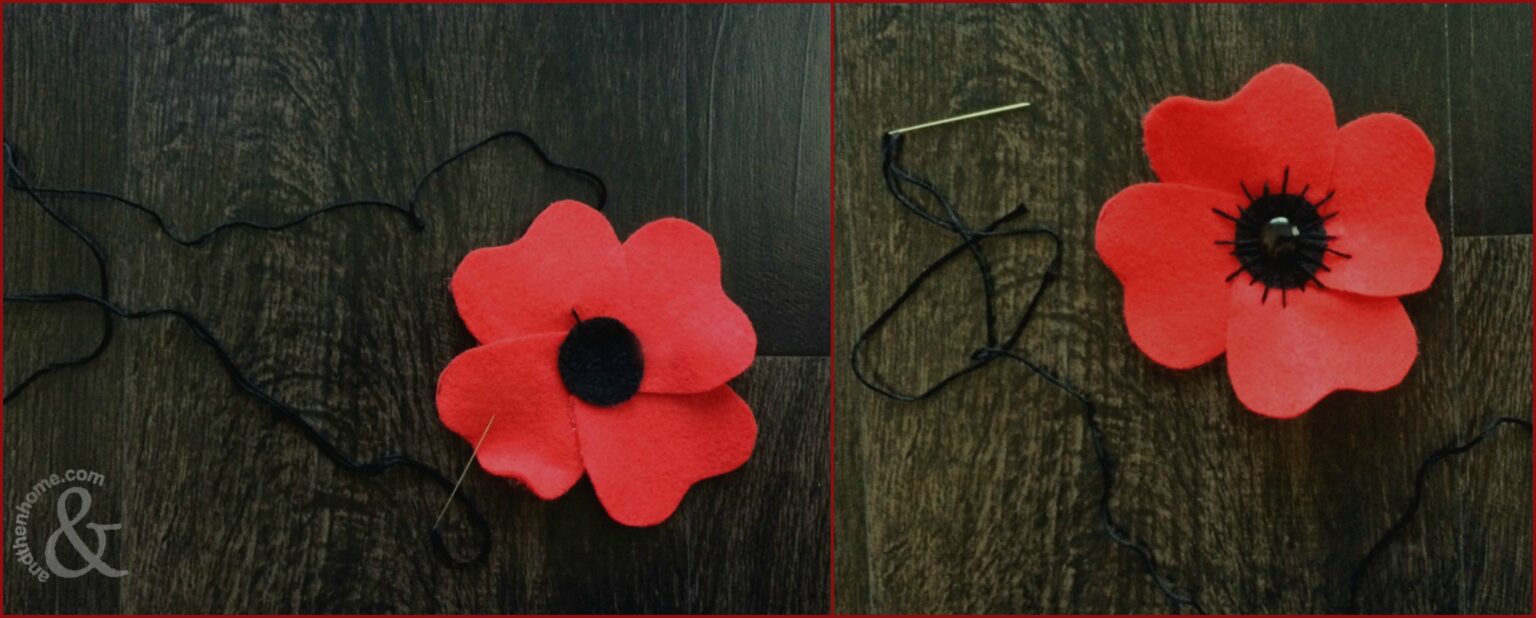 How to Make a Reusable Felt Poppy - And Then Home