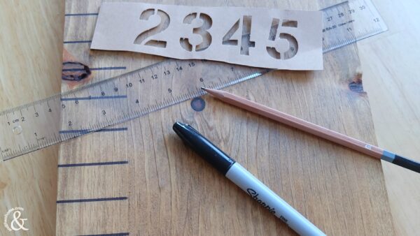 DIY Easy Wooden Growth Chart - And Then Home