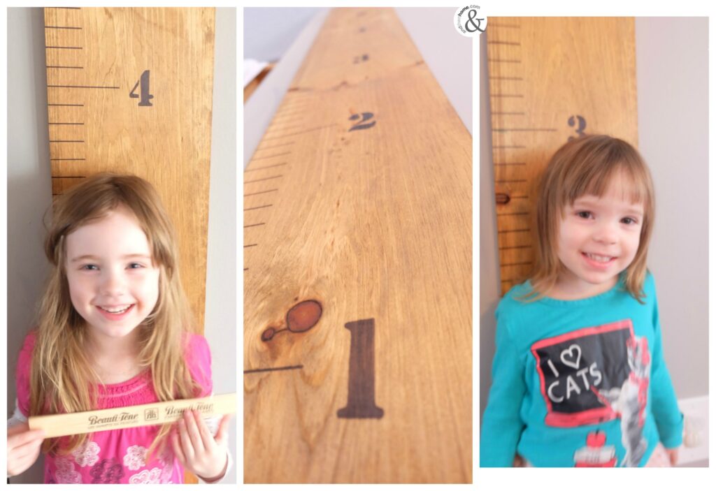 DIY Easy Wooden Growth Chart - And Then Home