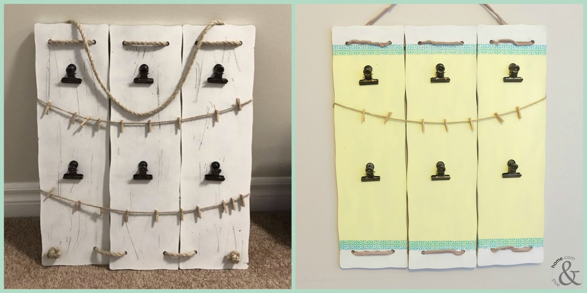 DIY Easy Kids Art Display - And Then Home